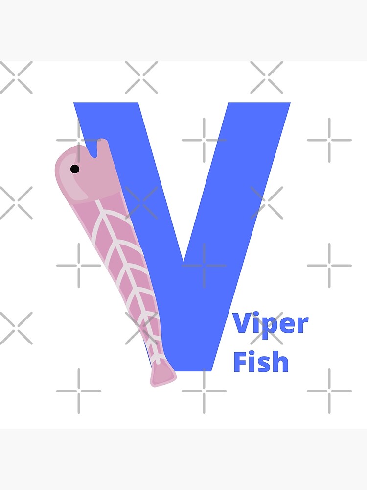 Póster «V de Viper Fish - Alfabeto y animales marinos» de CherieTree ...