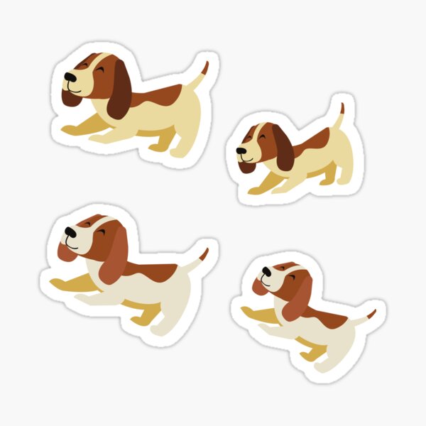 "Cute dog sticker pack" Sticker for Sale by Phillipdesigns | Redbubble