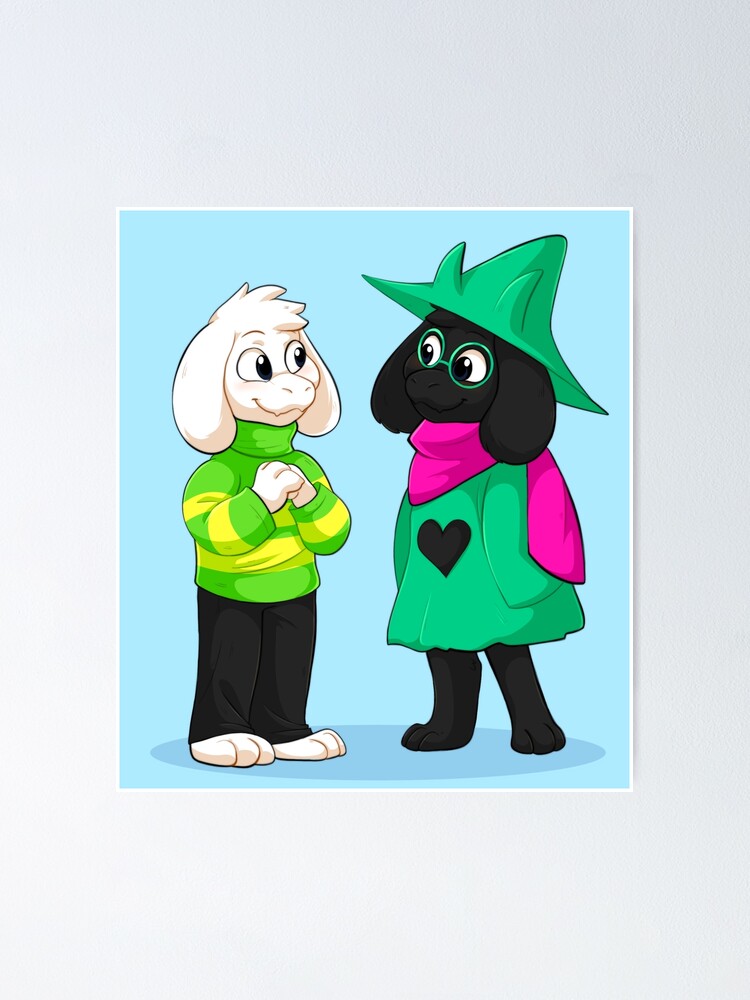Ralsei And Asriel Poster For Sale By Kumoitachi Redbubble
