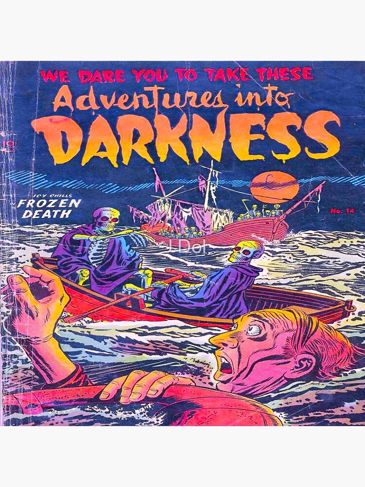 "Adventures into Darkness Comic Book" Poster for Sale by Boo ...