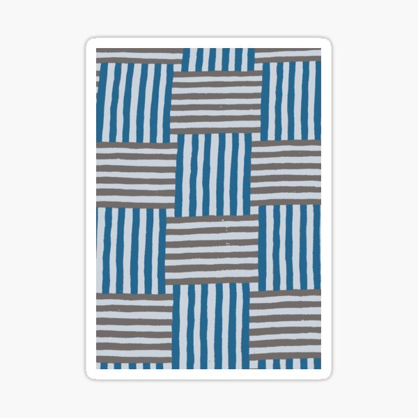 "Sky blue and white Striped patterns" Sticker for Sale by SDDdesigns ...