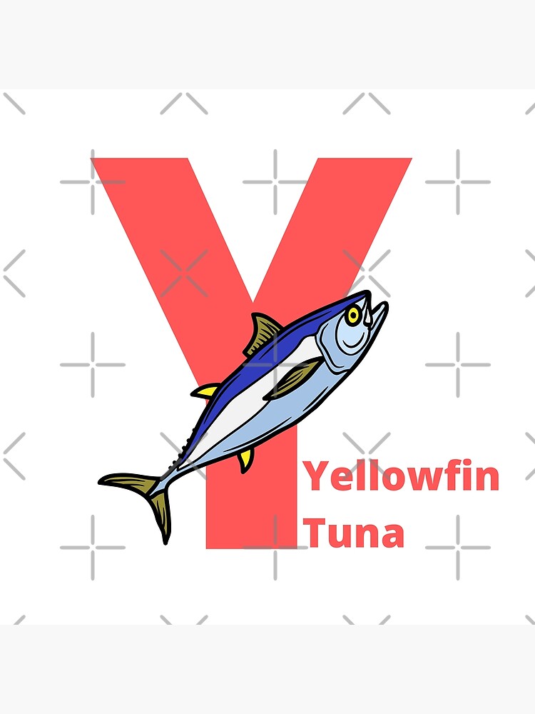 "Y for Yellowfin Tuna - Alphabet and Sea Animals" Canvas Print for Sale ...