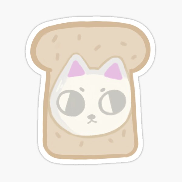 "Toast cat" Sticker for Sale by TuxedoRat | Redbubble