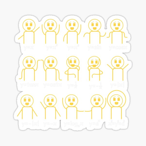 "Algebra Dance Mathematics Nerd Geek Math Lover Count" Sticker for Sale ...