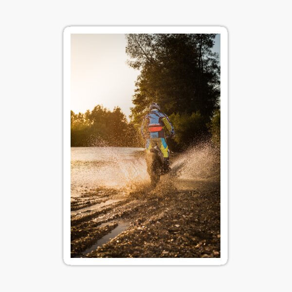 "Enduro bike rider" Sticker by homydesign | Redbubble