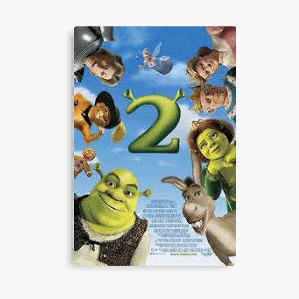 "Shrek 2" Canvas Print by daoustdraws | Redbubble