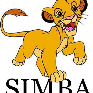 "SIMBA" Sticker for Sale by Windyy1 | Redbubble