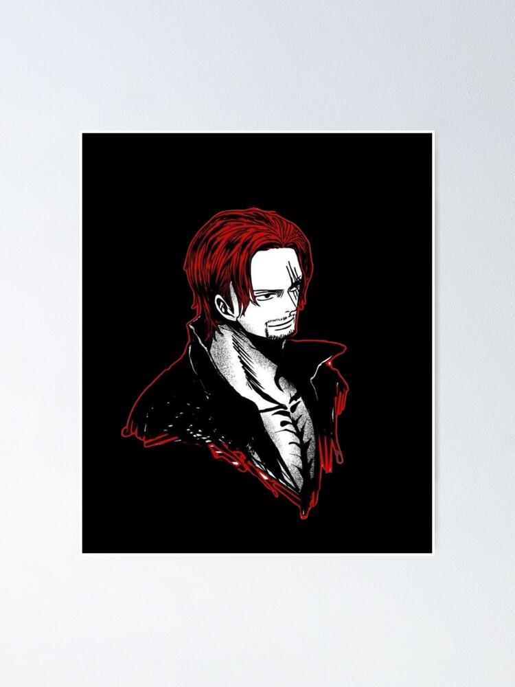 "anime graphic badass - one piece shanks" Poster for Sale by ...