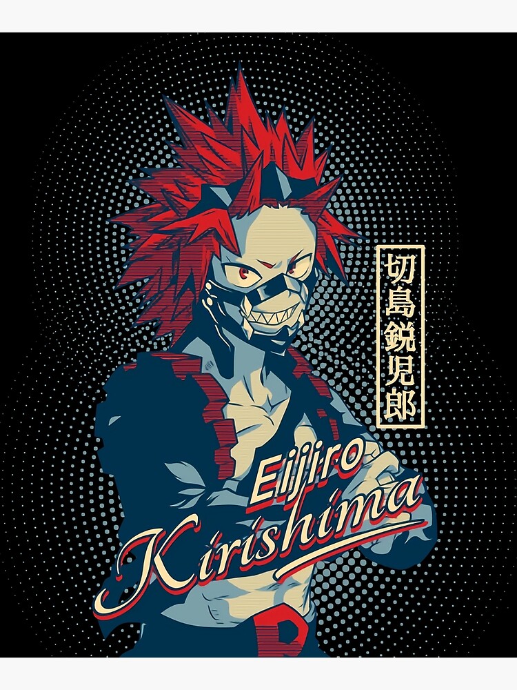 "MHA Eijir0 Kirishima - Red Riot/Gift For Fans" Poster for Sale by ...