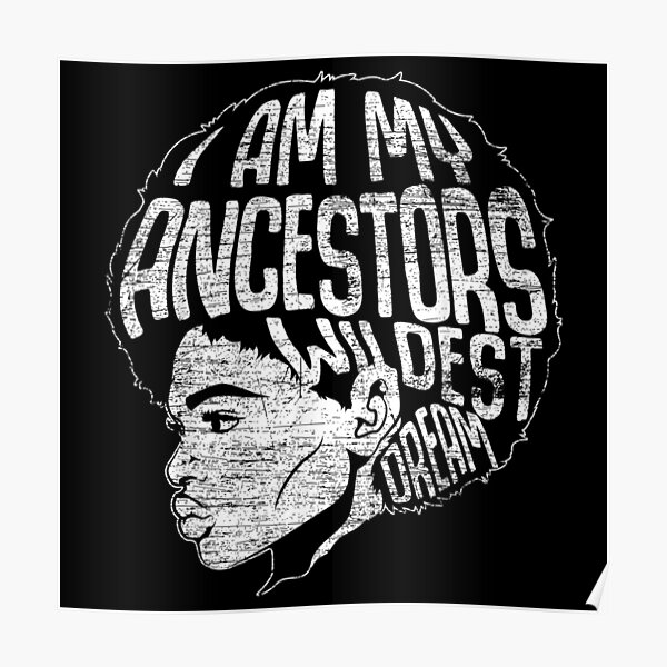 "Funny African Pride BHM Melanin Women African American" Poster for ...