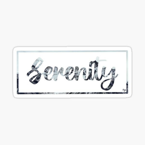 "Serenity" Sticker for Sale by Art-By-Mya | Redbubble