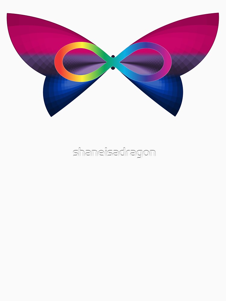 "Neurodivergent Bi Pride Butterfly" T-shirt by shaneisadragon | Redbubble