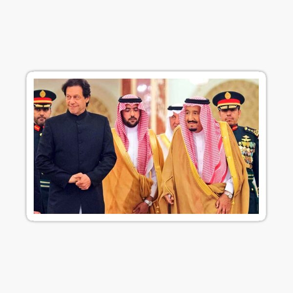 "pakistani and king of ksa" Sticker for Sale by Sardargufran | Redbubble