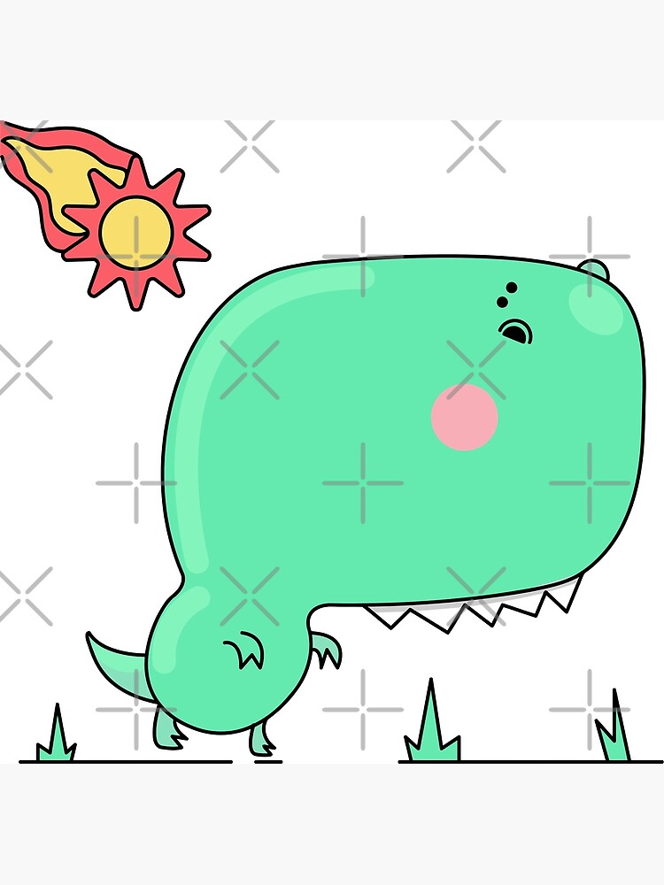 "Kawaii T rex" Poster for Sale by kawaiiplaze | Redbubble