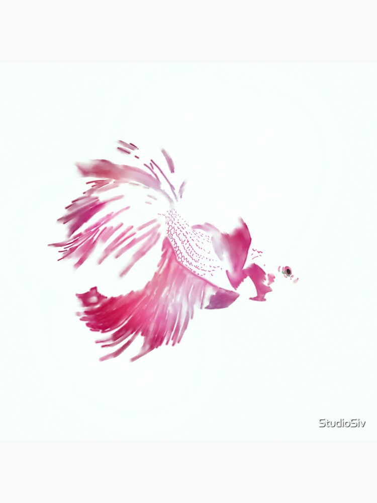 "pink fish" Sticker for Sale by StudioSiv | Redbubble