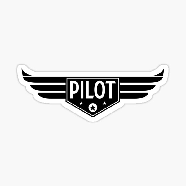 "Pilot wings logo." Sticker for Sale by VFRZone | Redbubble