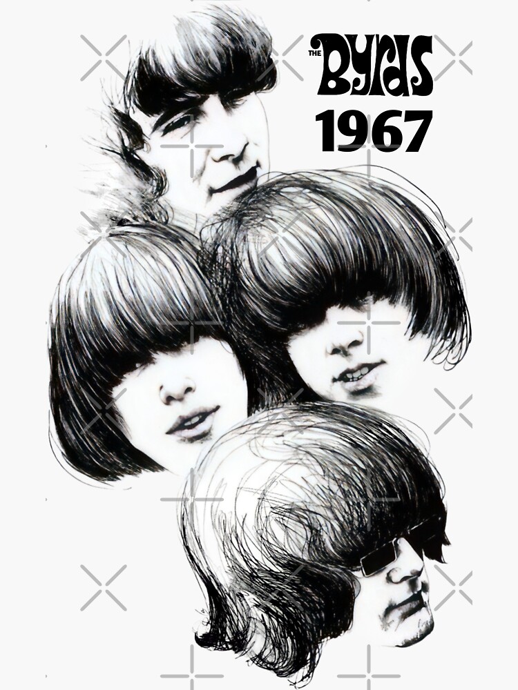 "The Byrds 1967" Sticker for Sale by RaHuNi | Redbubble
