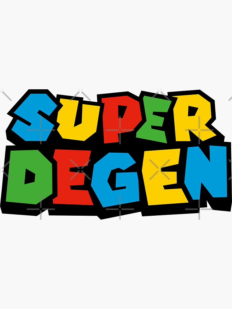 "Super Degen gaming inspired design for the modern day degenerate stock ...