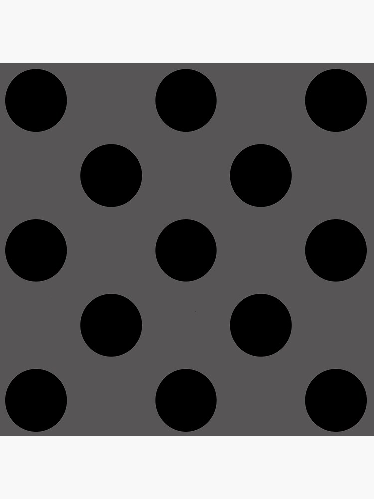 "Giant Black on Dark Grey Polka Dots |" Sticker for Sale by ...