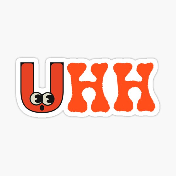 "This design features a uhhhhhh." Sticker for Sale by emifailshop ...