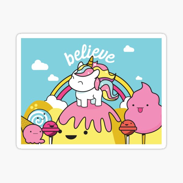 "Kawaii believe" Sticker for Sale by kawaiiplaze | Redbubble