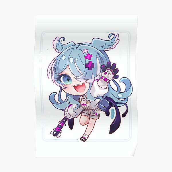 "Chibi Elira Pendora - LazuLight - Nijisanji" Poster for Sale by ...