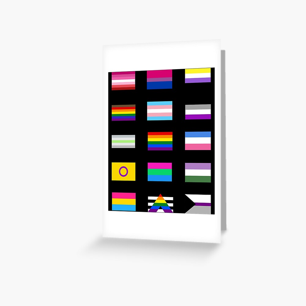 "LGBTQ Pride Flags Pack. LGBTQ Flags " Greeting Card for Sale by ...
