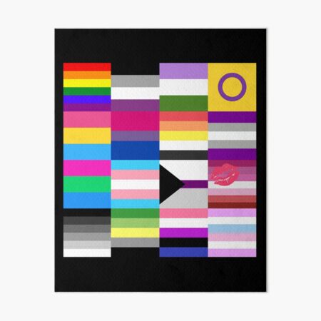 "LGBT Pride Flags Collage " Art Board Print for Sale by KazsMannequin ...
