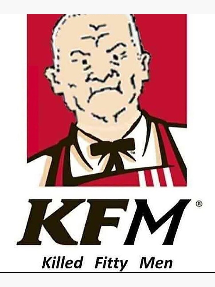 "Killed Fitty Men" Sticker for Sale by omgzboring | Redbubble