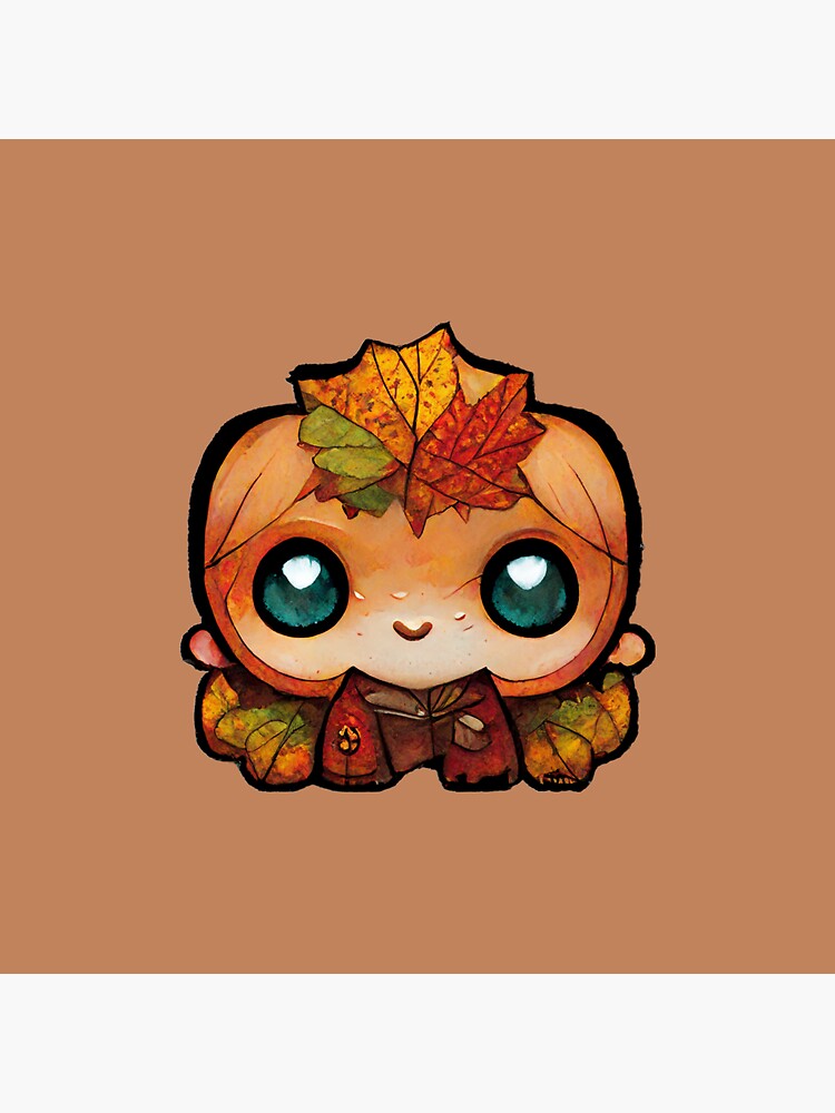 "Chibi Sticker - Autumn" Sticker for Sale by Sarafraschi | Redbubble