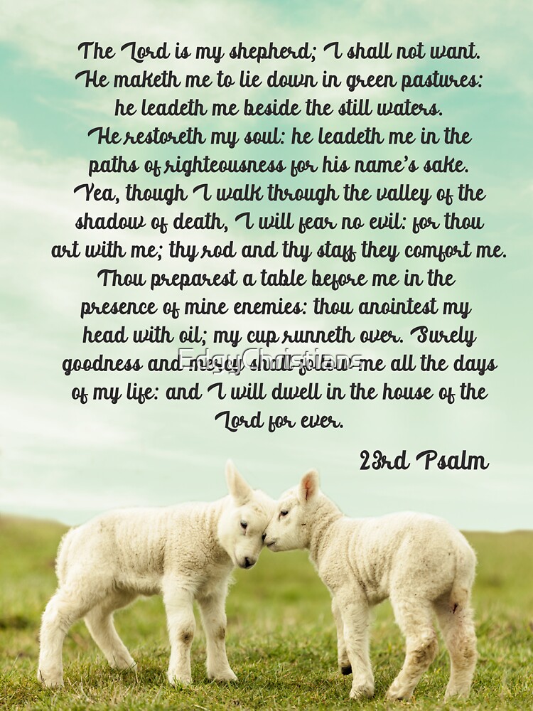 "Psalm KJV #4 Bible Verse Religious Christian Scripture Canvas Wall Art ...