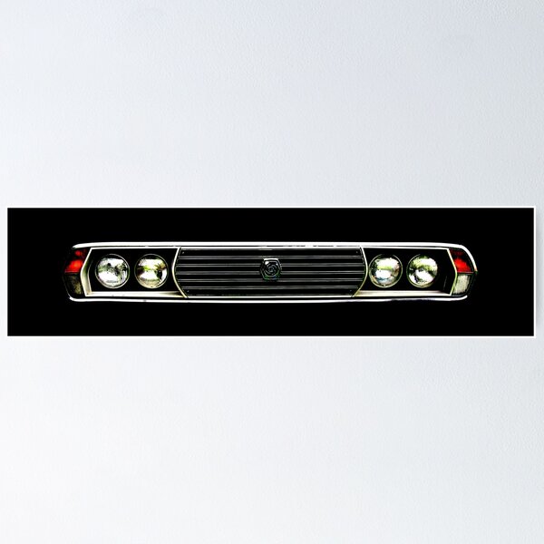 "Leyland P76 1970s Australian classic car grille high contrast" Poster ...