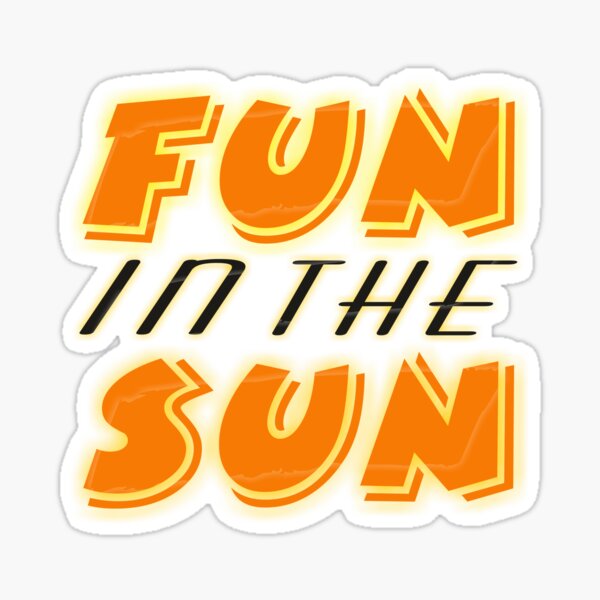 "Fun in the sun artwork" Sticker for Sale by Qadri786 | Redbubble