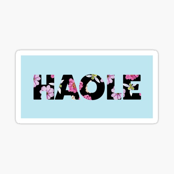 "Haole Floral" Sticker for Sale by fakealoha | Redbubble
