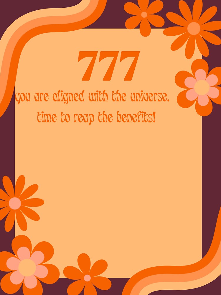 "777 angel number" Sticker for Sale by more-like-mars | Redbubble