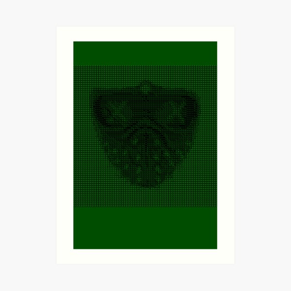 "Wrench mask ASCII" Art Print by giganticzombie | Redbubble