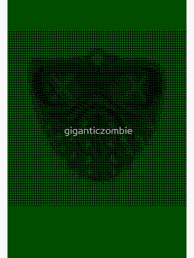 "Wrench mask ASCII" Art Print by giganticzombie | Redbubble