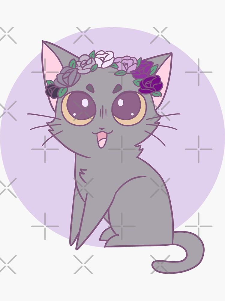 "Subtle Ace Pride Cat" Sticker for Sale by GalaxcatConcept | Redbubble