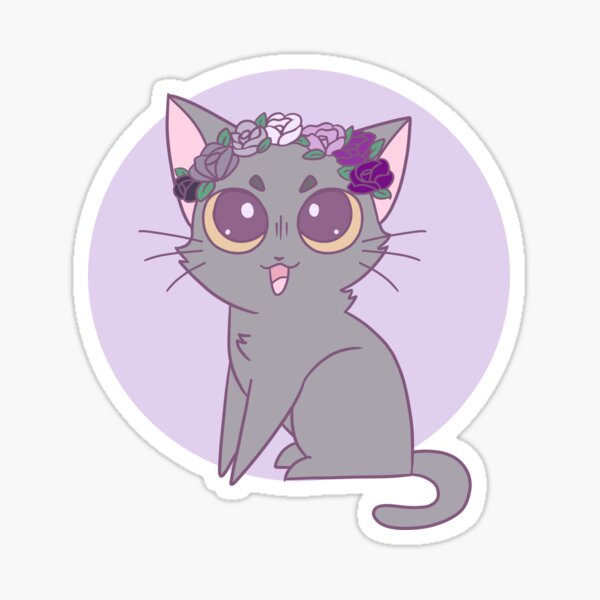"Subtle Ace Pride Cat" Sticker for Sale by GalaxcatConcept | Redbubble