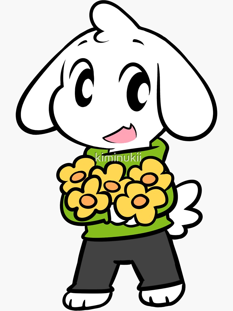 "Asriel" Stickerundefined by kiminukii | Redbubble