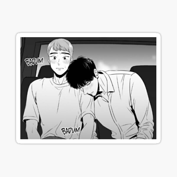 "Jiwon and DG - BJ Alex" Sticker for Sale by metanoid | Redbubble