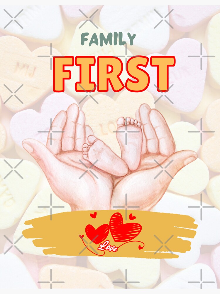 "family first" Sticker for Sale by Galaxy8999 | Redbubble