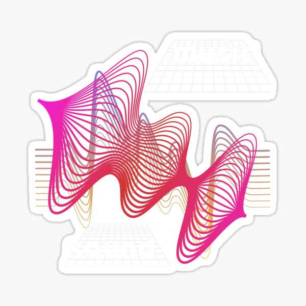 "music sound" Sticker for Sale by profisstil | Redbubble
