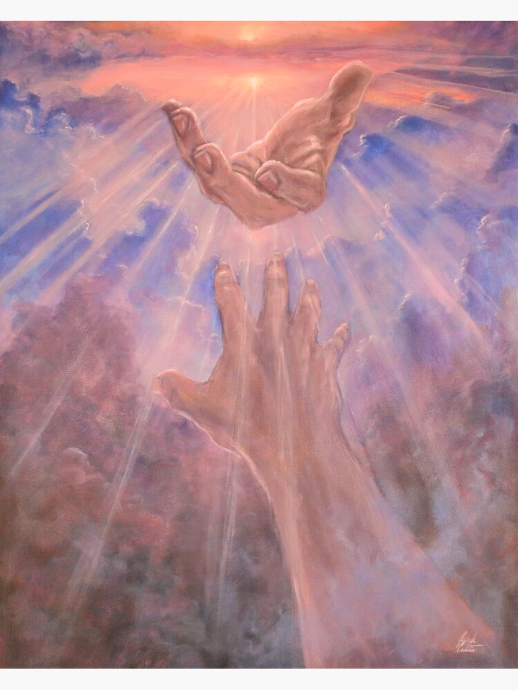 "Gods Loving Hand " Sticker for Sale by SunscapesArt | Redbubble