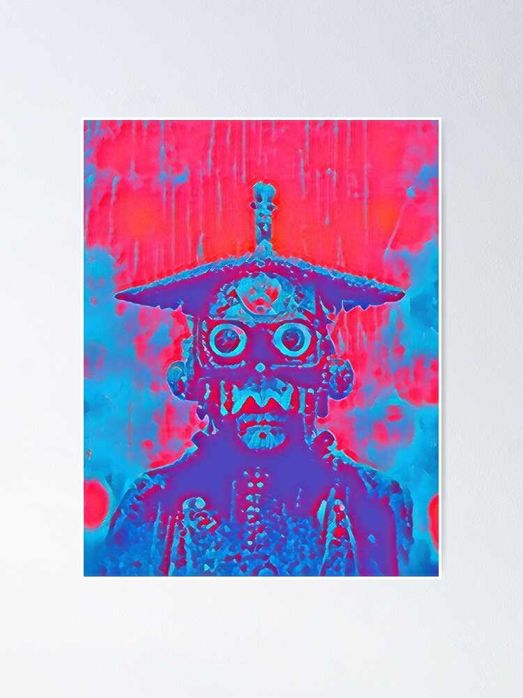 "Trippy Steampunk Samurai Head" Poster for Sale by rovtobuno | Redbubble