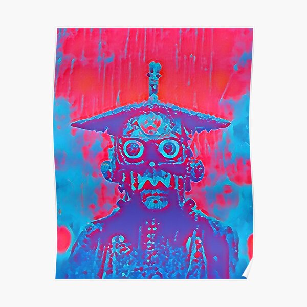 "Trippy Steampunk Samurai Head" Poster for Sale by rovtobuno | Redbubble