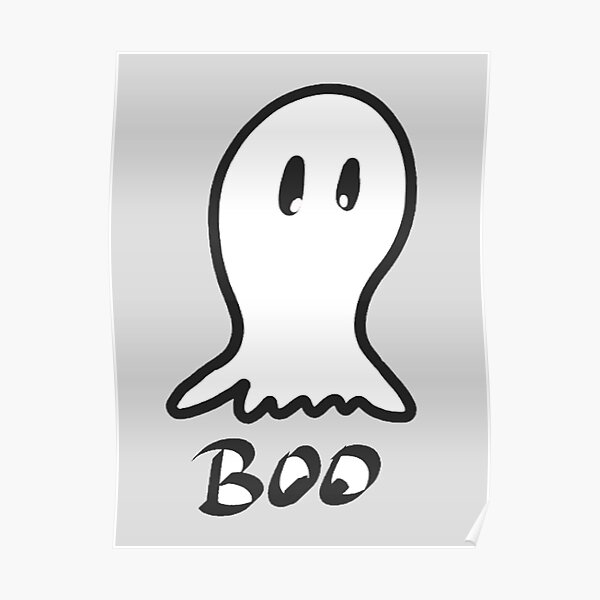 "Boo Ghost" Poster for Sale by PurpleSneaker | Redbubble