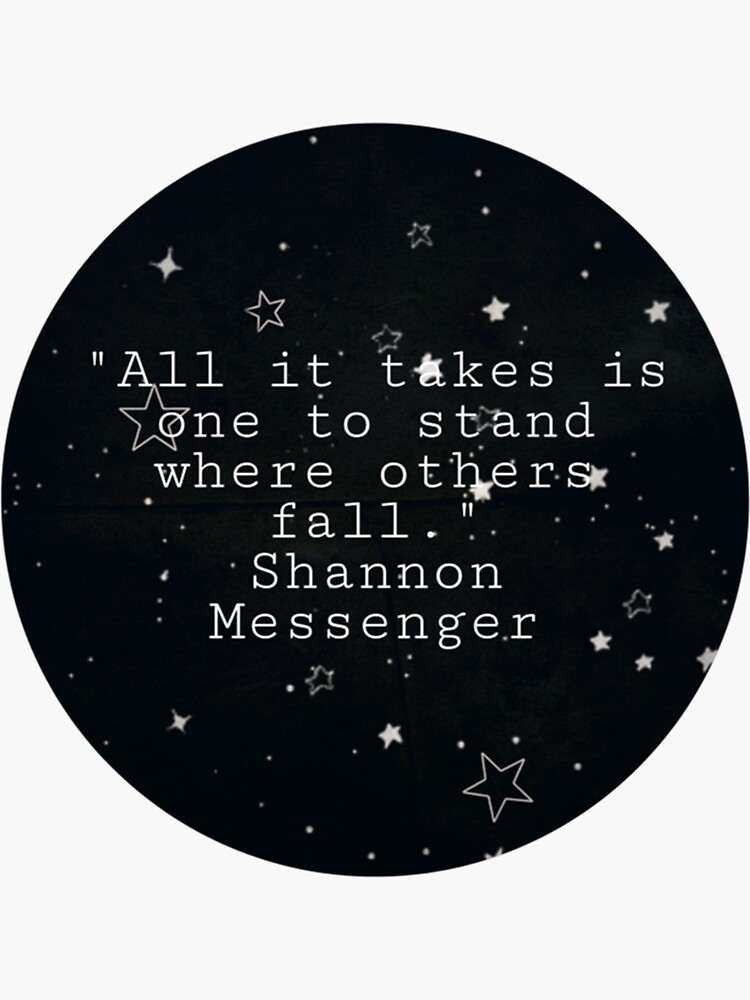 "Shannon Messenger Keeper of the Lost Cities Quote " Sticker for Sale ...