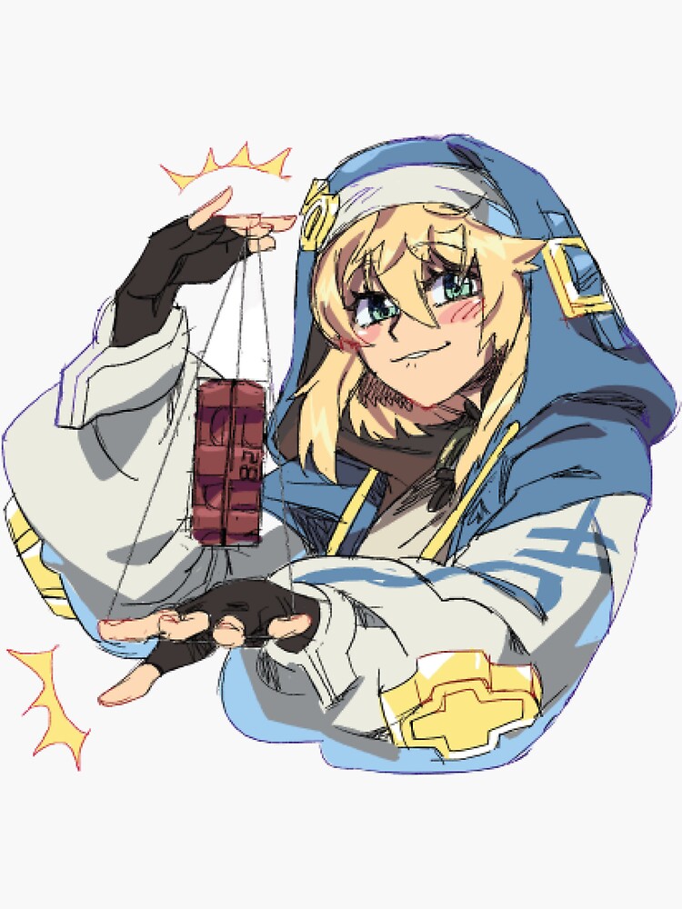 "guilty gear strive bridget" Sticker for Sale by hibaart15 | Redbubble