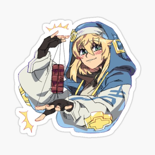 "guilty gear strive bridget" Sticker for Sale by hibaart15 | Redbubble